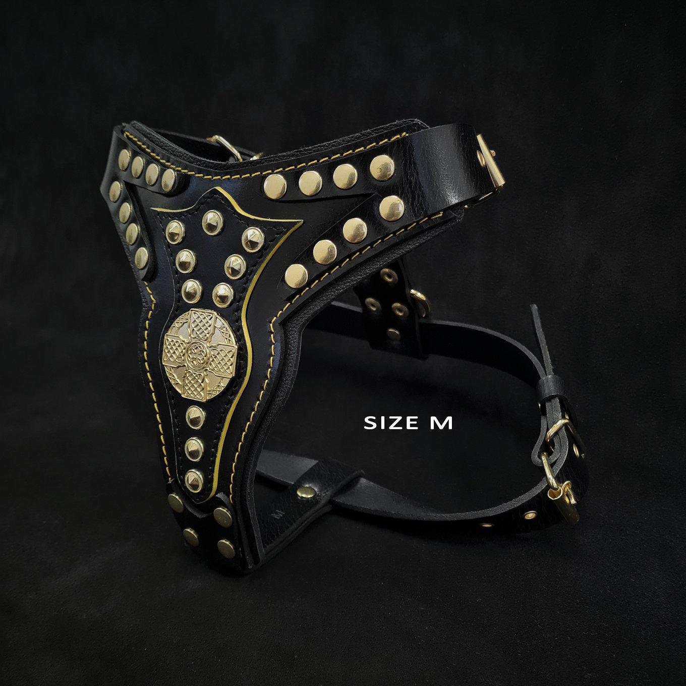 The "Maxiums" genuine leather big dog harness – Bestia Collars